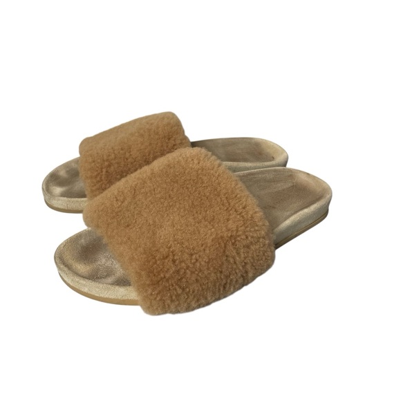 Jenni Kayne | Shoes | Jenni Kayne Tan Plush Shearling Slippers | Poshmark